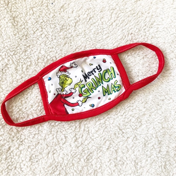 Accessories | Childs Grinch Face Mask | Poshmark